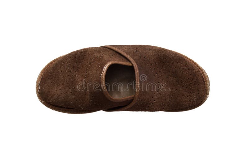 Old, Worn Brown Home Slippers Stock Image - Image of worn, footwear ...