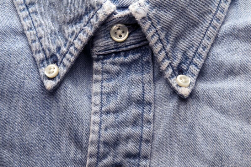 Old worn denim shirt stock photo. Image of denim, work - 6767736