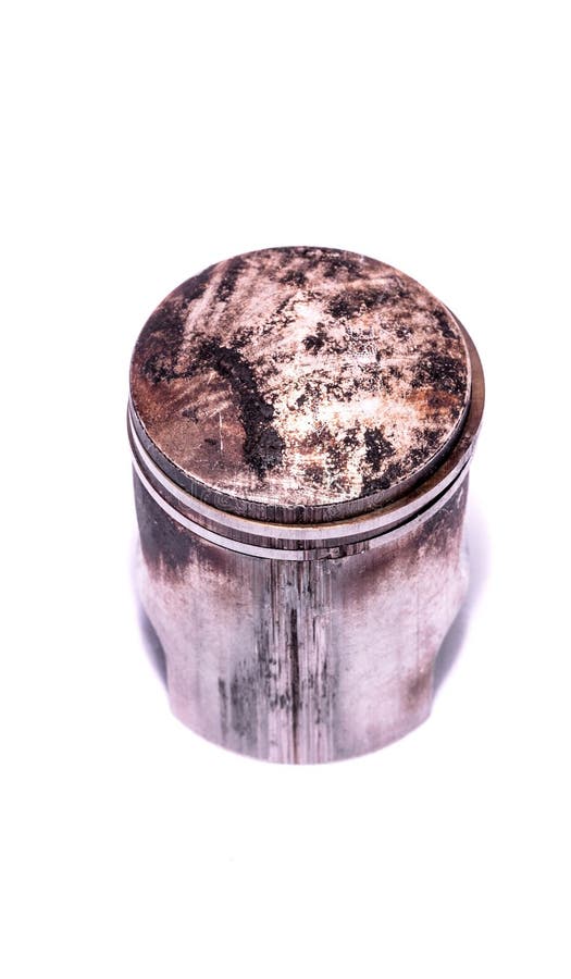 Old Worn Engine Piston stock image. Image of seized - 243810033