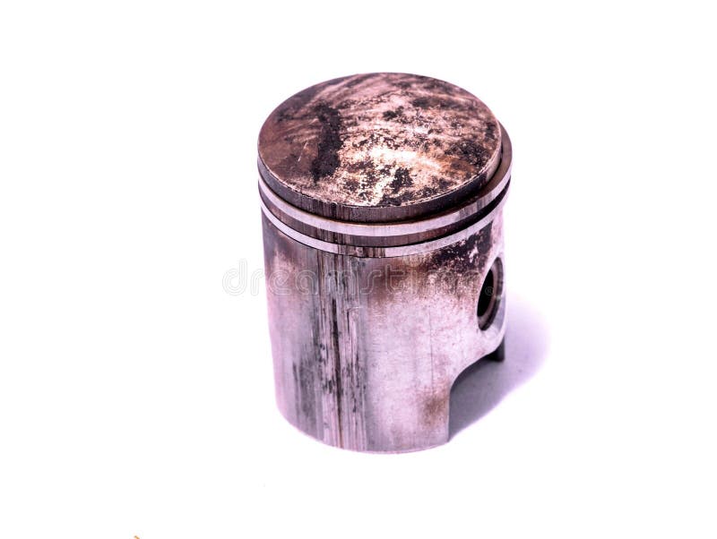Worn Out Old Engine with a Broken Piston in the Cylinder Stock Photo ...