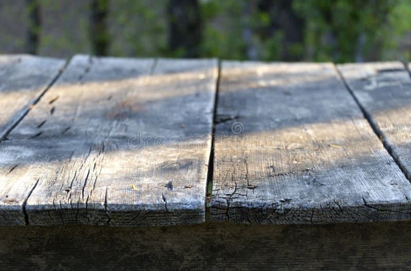 An Old, Worn Garden Table at the Garden Stock Image - Image of worn ...