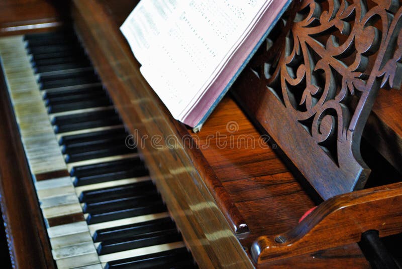 Old Worn Out Piano Close Up of Missing Keys Stock Photo - Image of ...