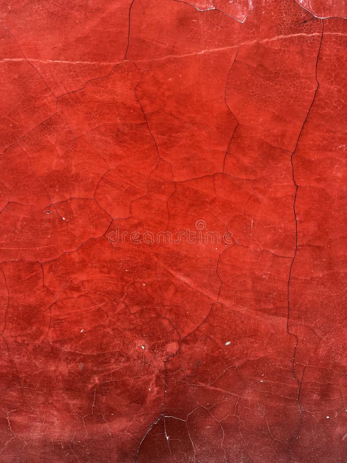 Old Worn Red Wall Surface with Cracked Pattern As Background Stock ...