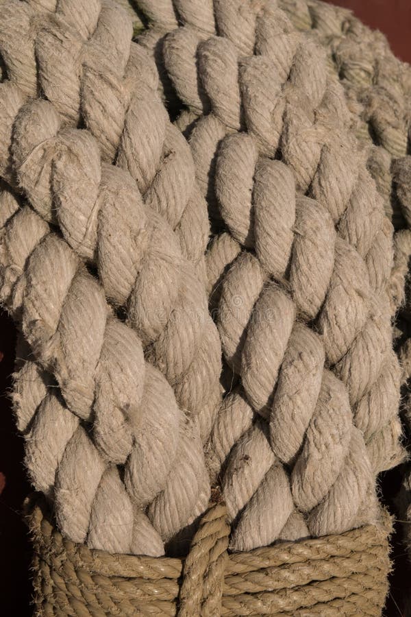 Worn Rope on White Background Stock Image - Image of closeup, danger ...