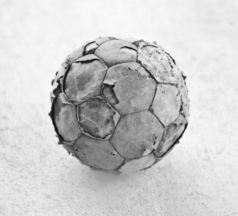 Old worn soccer ball stock photo. Image of ball, battered - 29824936