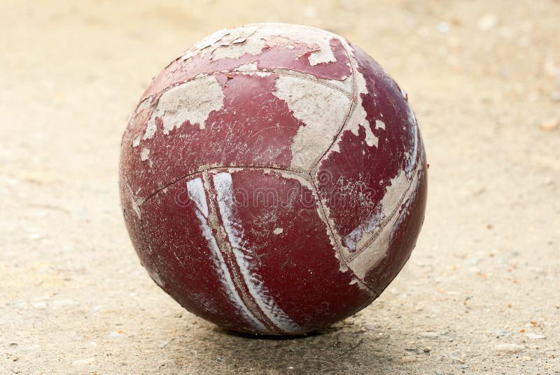 Old worn soccer ball stock photo. Image of ball, battered - 29824936