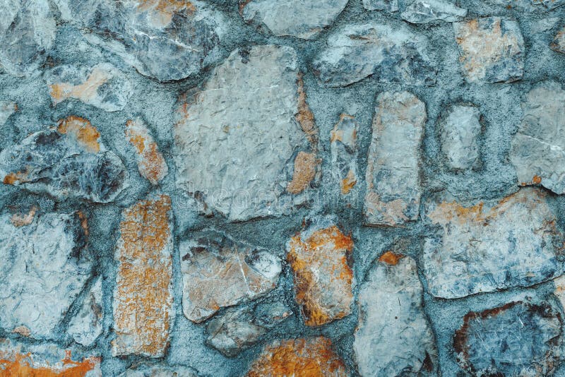 The Worn Stone Floor is Made of Two-colored Tiles in a Checkerboard ...