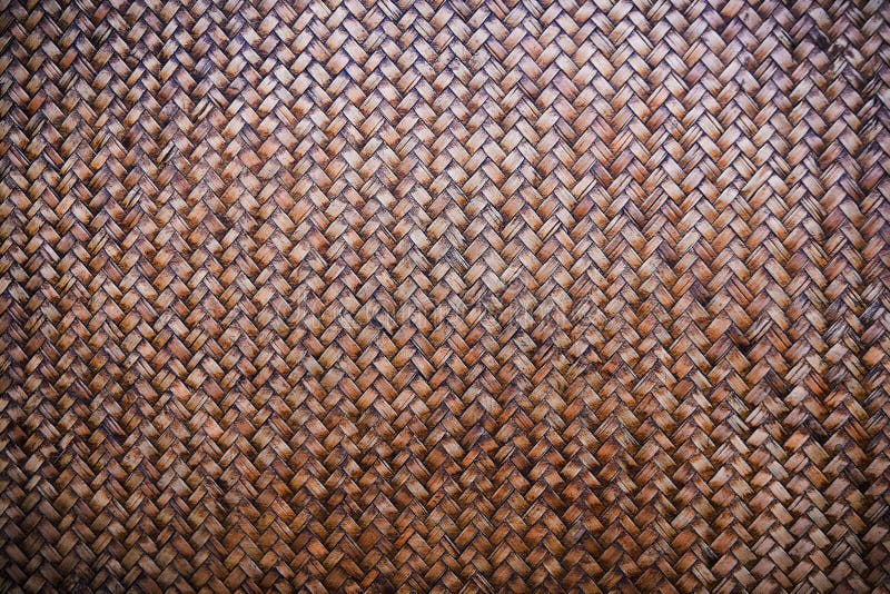 Old Woven Bamboo Mat Background Texture Pattern Stock Image - Image of ...