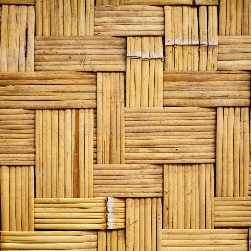 Old Woven Bamboo Texture Background Stock Photo - Image of home, rattan ...