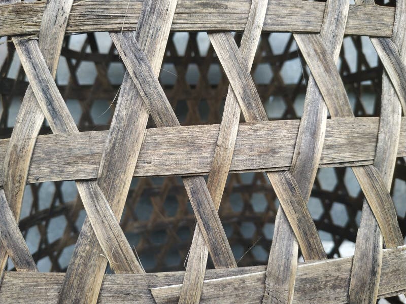 Old Woven Bamboo Texture, Bamboo Basket Hand Made Stock Photo - Image ...