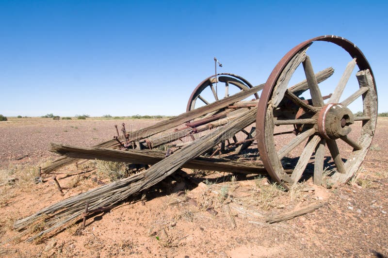 Old Wrecked Car in Outback Australia Stock Photo - Image of smashed ...
