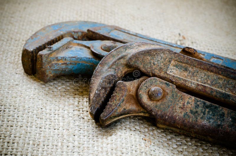 Old and Rusty Monkey Wrench Stock Photo - Image of fasten, home: 37464816