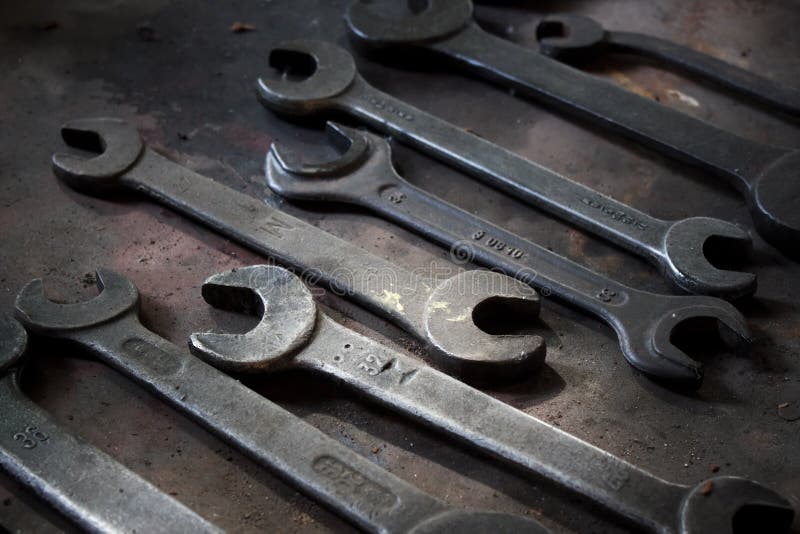 Old machine shop stock photo. Image of steel, deformed - 15437996