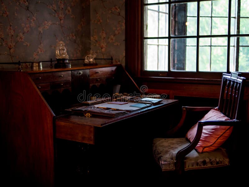 Old writing desk stock image. Image of vintage, victorian - 95046829