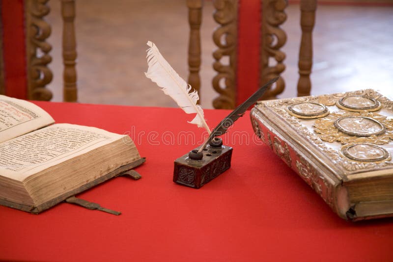 Old Writing Objects stock photo. Image of parchment, hardcover - 4551620