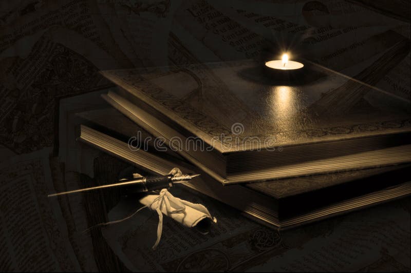 Old writing set stock image. Image of antique, candle - 22487043