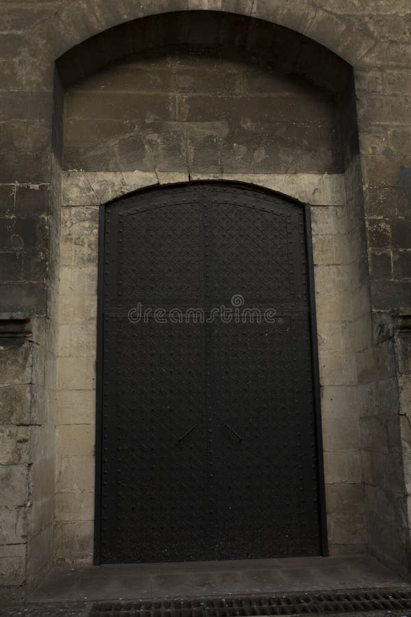 Old Wrought Iron Door with a Texture in Lviv Stock Image - Image of ...