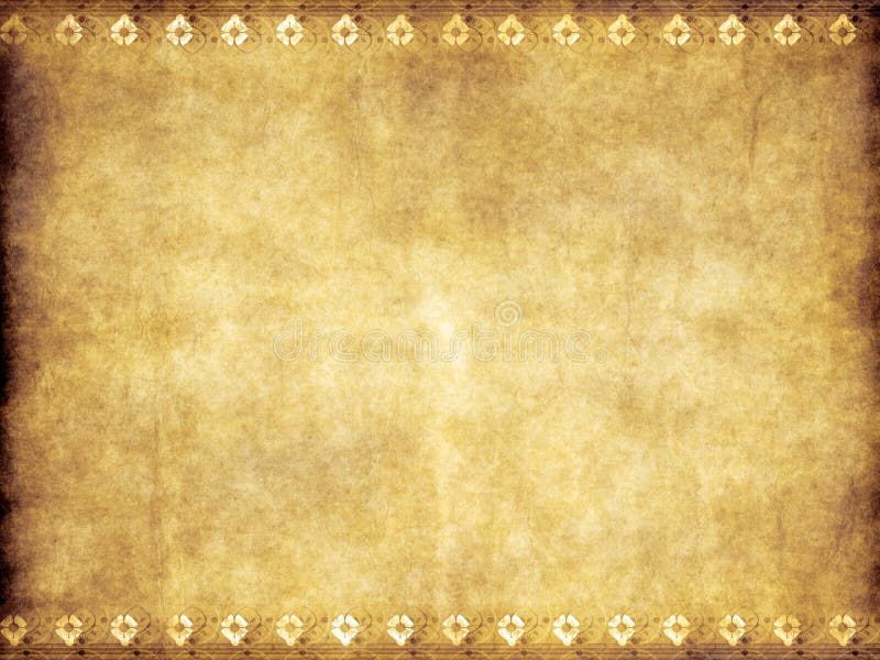 Old Yellow Brown Vintage Parchment Paper Texture Stock Illustration ...
