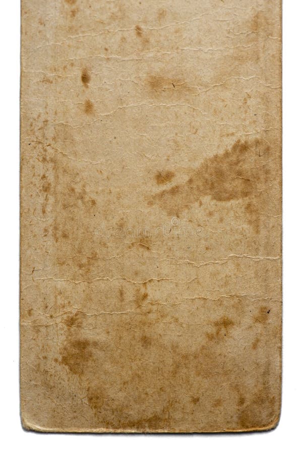 Old Yellow Craft Paper Card Isolated Stock Image - Image of paper, flat ...
