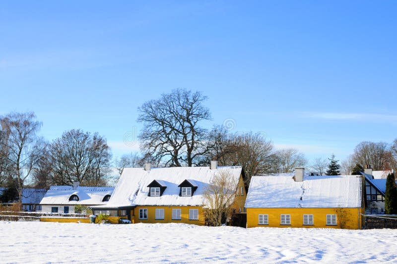 Old danish farm house stock image. Image of backgrounds - 1949213