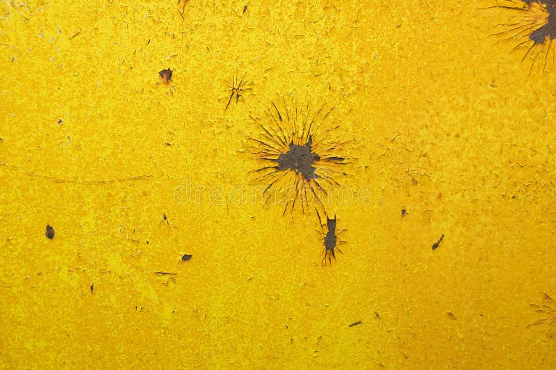 Old Yellow Painted Iron stock image. Image of flaked - 59308133