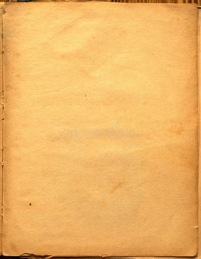 Old Yellow Paper Texture Paper from an Old Book. Stock Image - Image of ...