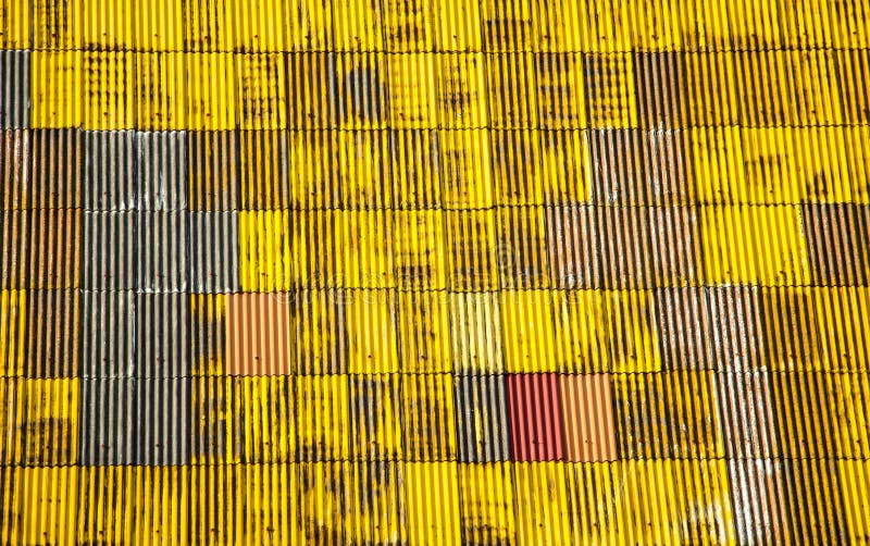 Old yellow roof background stock image. Image of texture - 37394975