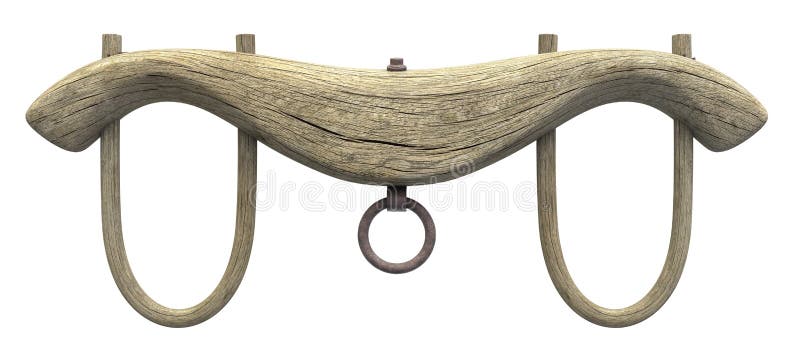 Old oxen yoke isolated. stock photo. Image of harnesses - 38346516