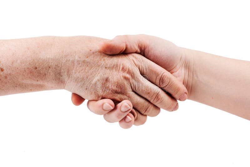 Old and young hand stock image. Image of aging, caucasian - 23581131