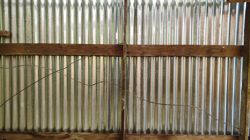 Old Zinc Ceiling in Front of the House Stock Image - Image of window ...