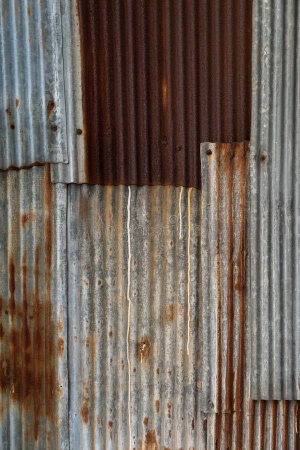 Old Zinc Surface Galvanized Rust for Background Stock Photo - Image of ...