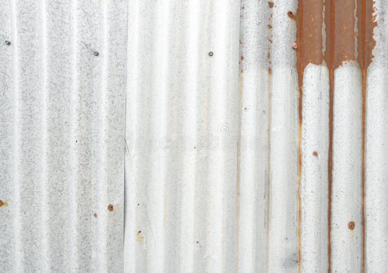 The Old Zinc Texture Background, Rusty on Galvanized Metal Surface ...