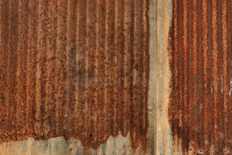 Old Zinc Wall Texture Background, Rusty on Galvanized Metal Panel ...