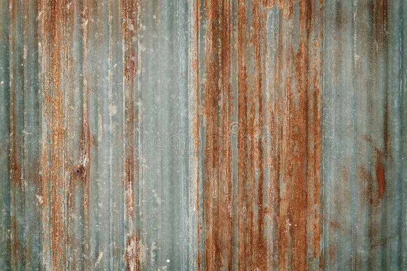 Old Zinc Wall Texture Background, Rusty on Galvanized Metal Panel ...