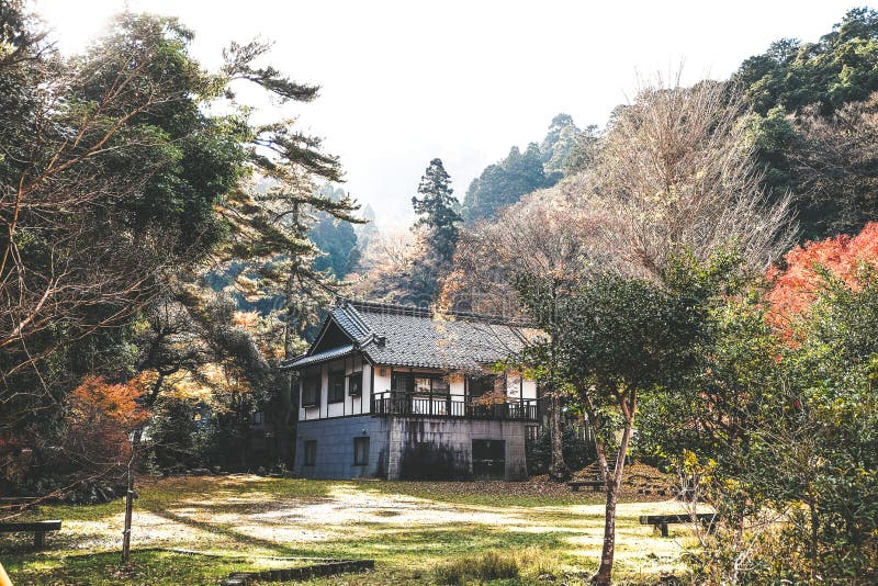Olden house in japan. stock photo. Image of japanese - 178267766