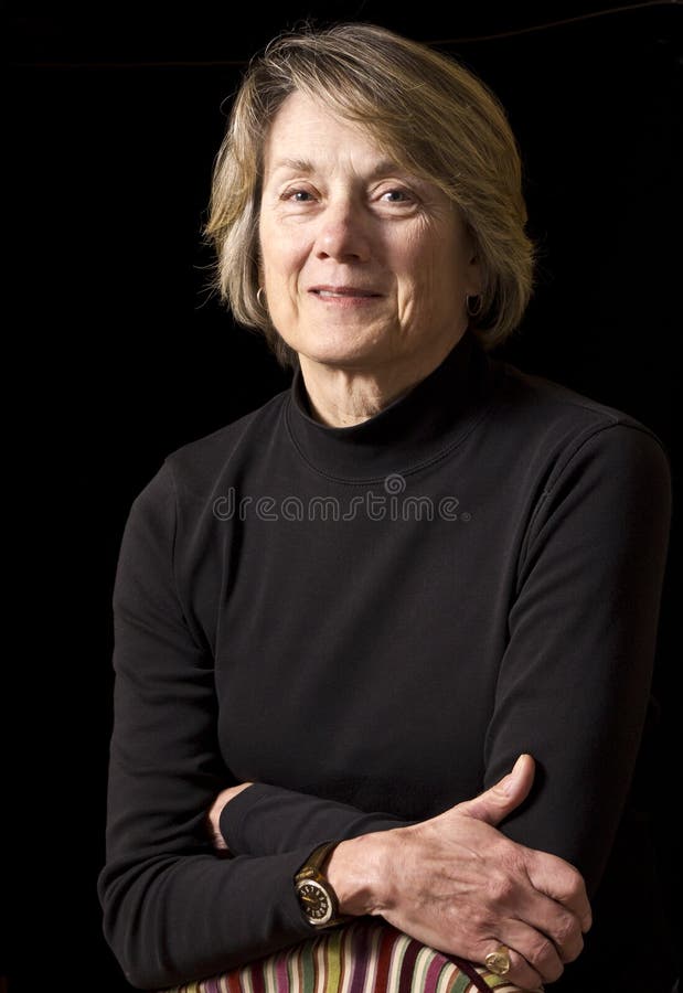 Older Adult Woman Looking Up Stock Photo - Image of study, lady: 22669226