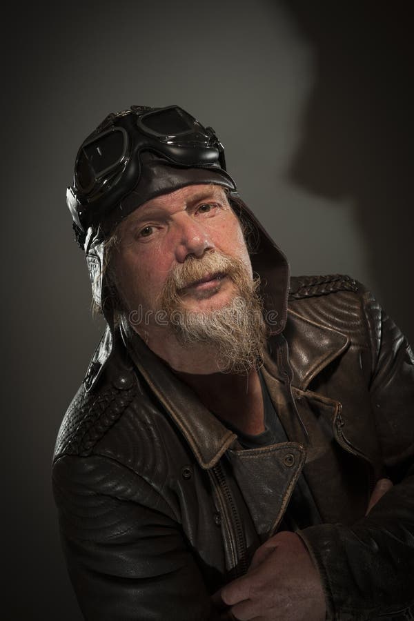 Older bikers stock image. Image of beard, head, camera - 74801521