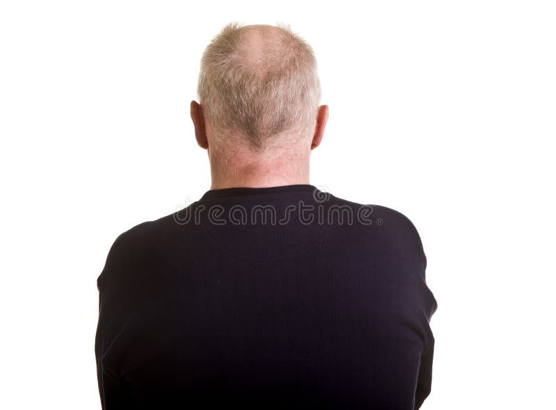 Older Man from Back stock image. Image of turned, serious - 7087279