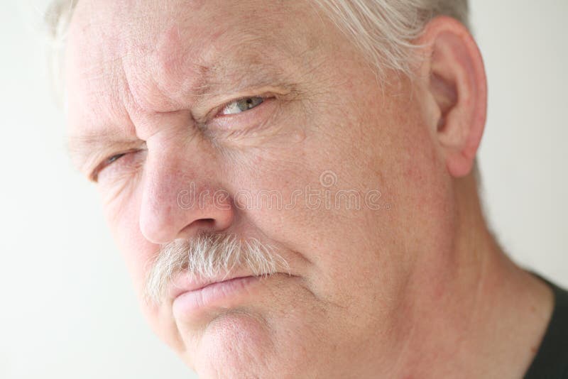 Older Man with Disbelieving Expression Stock Image - Image of skeptical ...