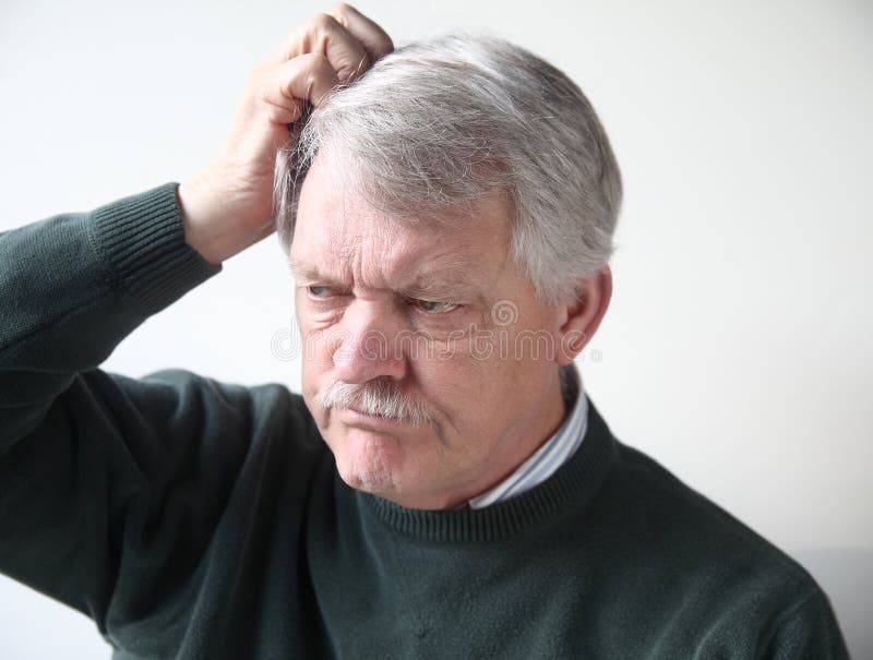 Older man is frustrated stock photo. Image of older, horizontal - 29529318