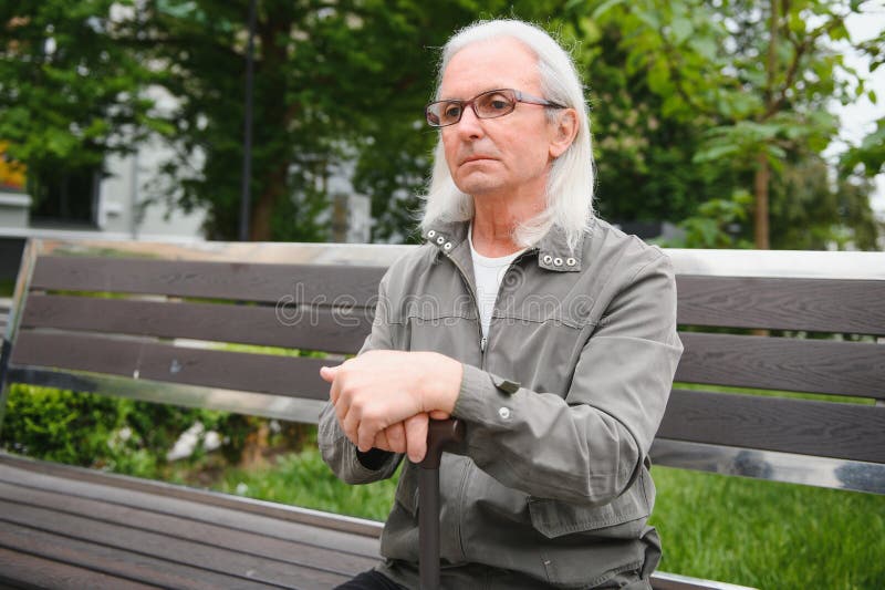 Older Man Have Good Time in the Park Stock Image - Image of health ...