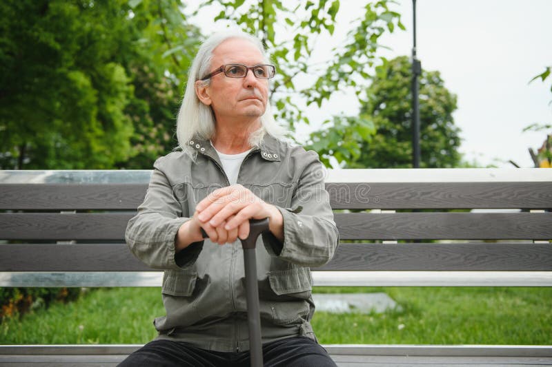 Older Man Have Good Time in the Park Stock Photo - Image of adult ...