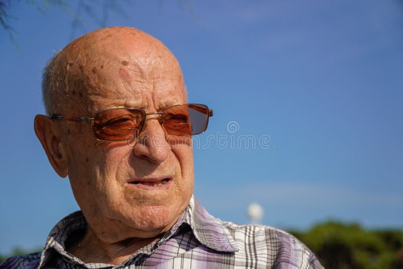 Older Man Looking with the Emotion of Surprise Stock Photo - Image of ...