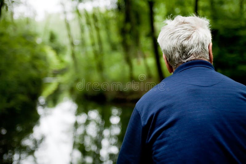 Older Couple Walking through a Park Stock Photo - Image of summer ...