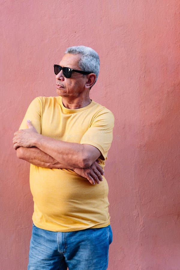 Older Man Portrait with Arms Crossed Stock Photo - Image of person ...