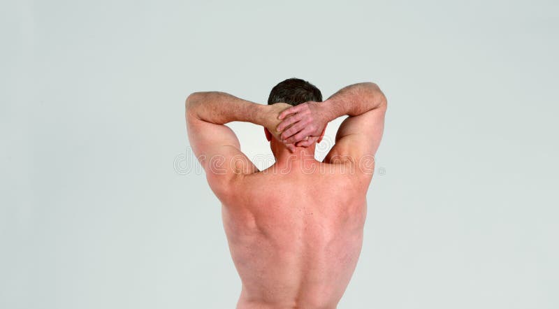 Older Man Showing Muscular Back Stock Image - Image of fitness, adult ...