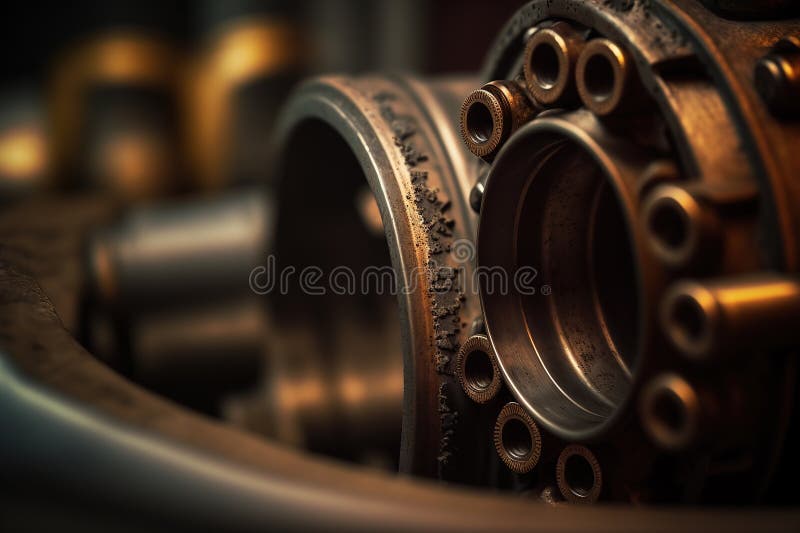 Machine Parts Different Mechanism Vector Illustration. Stock Vector ...