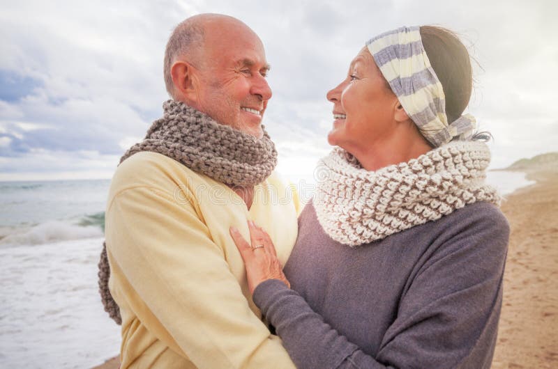 Older people on the beach stock image. Image of seaside - 72715667