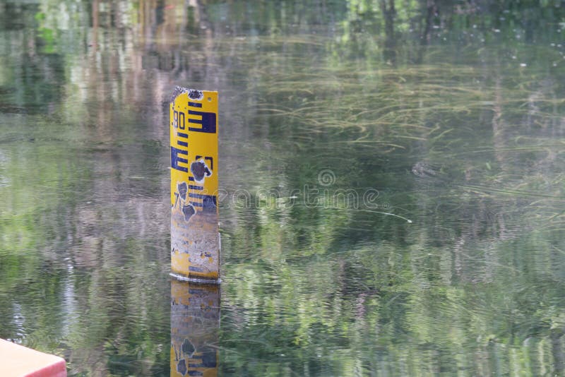 Older Water Level Meter To Measure Flood Level, High Water or Not ...
