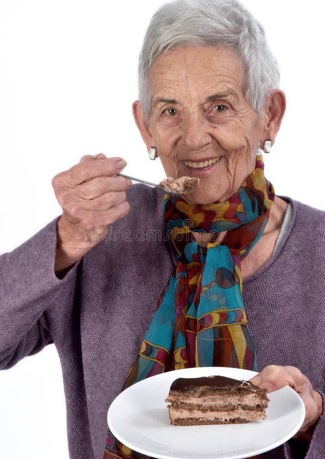 118 Older Woman Eating Cake Stock Photos - Free & Royalty-Free Stock ...